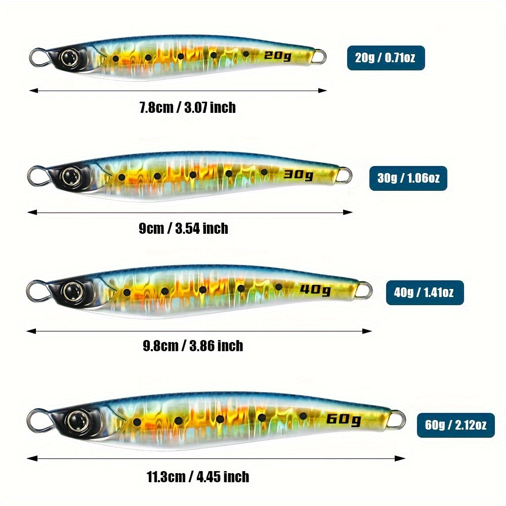 Jig 20g 30g 40g 60g Casting Jig Shore Metal Jig – LUREGO FISHING
